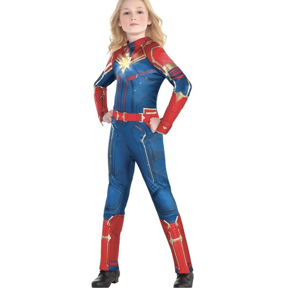 Marvel | Costumes | Captain Marvel Girls Halloween Costume | Poshmark